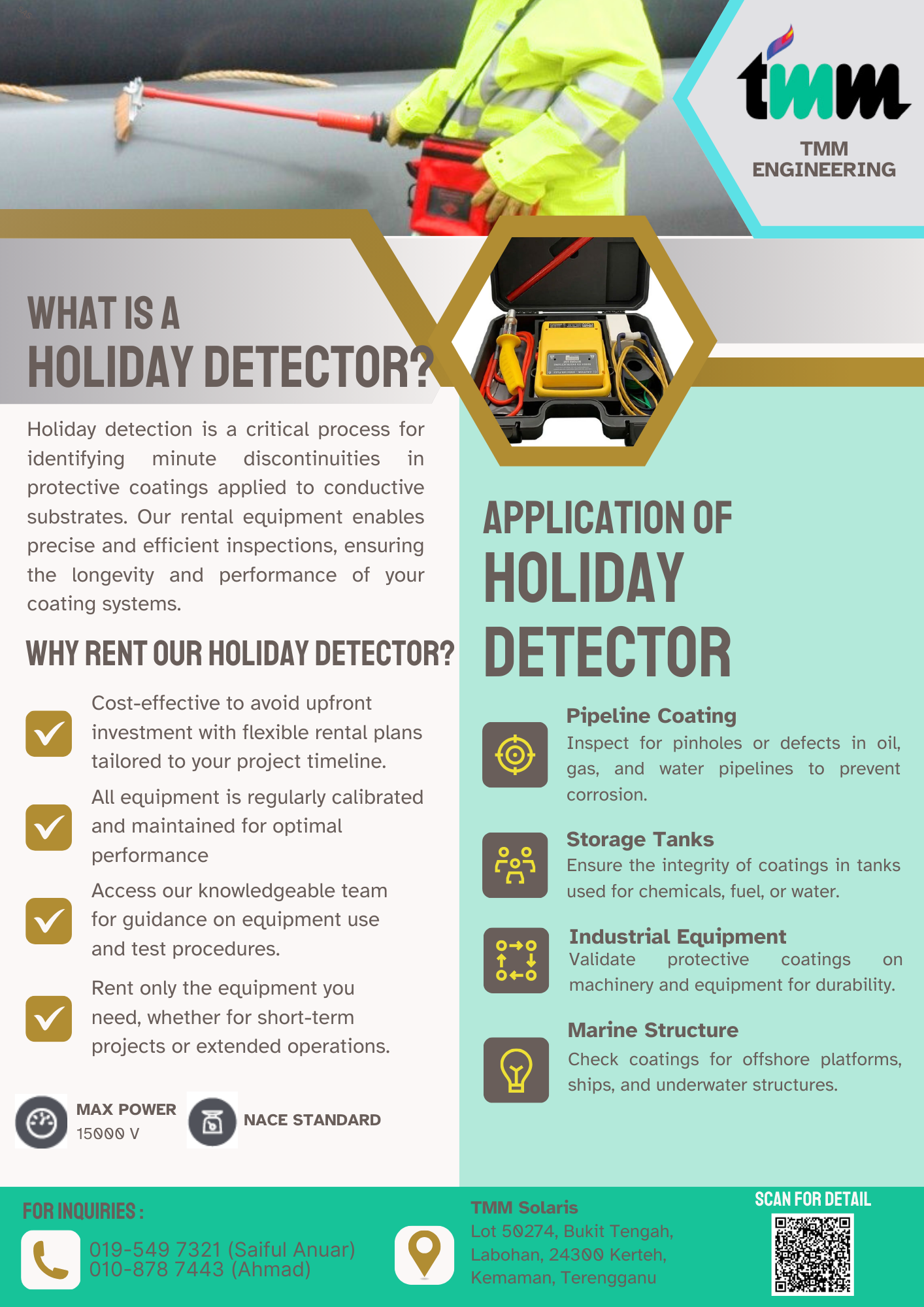 Holiday Detector Rental – TMM Integrated