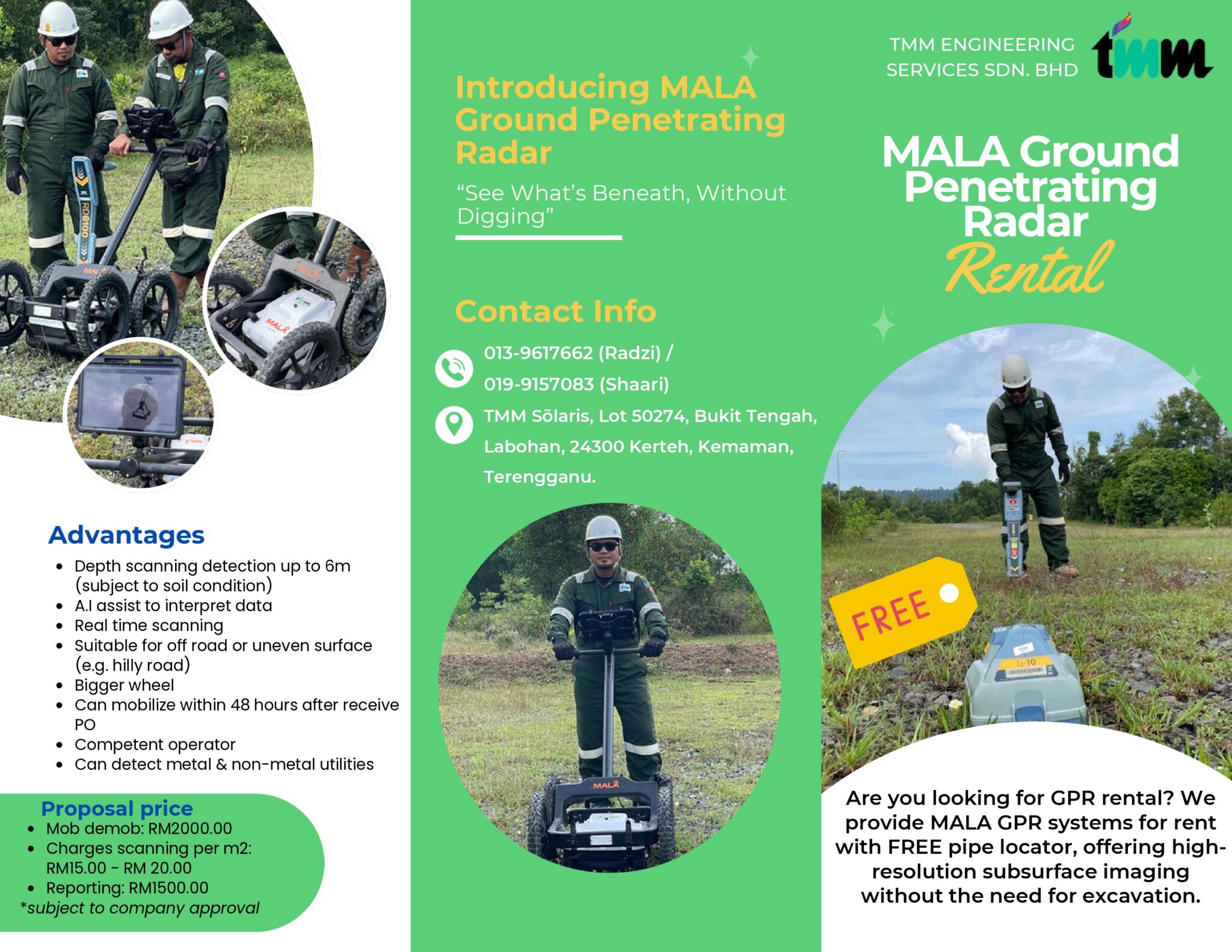MALA Ground Penetrating Radar – TMM Integrated